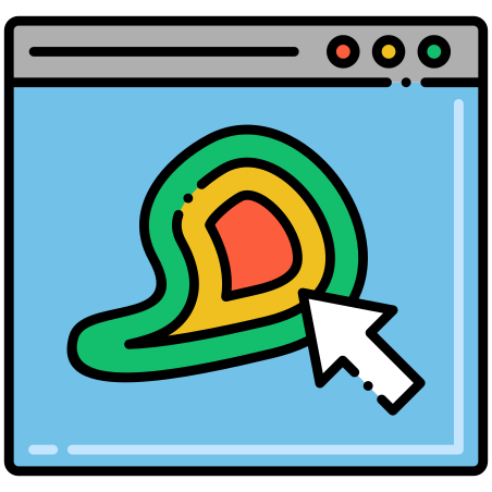 Heatmap icon in Flaticons Lineal Color Style