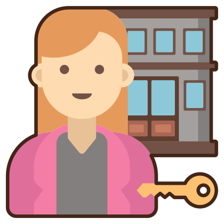 Host icon in Flaticons Lineal Color Style