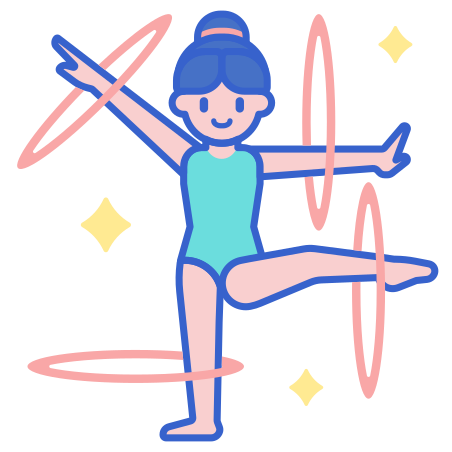 Hula Hoop icon in Flaticons Lineal Color Style
