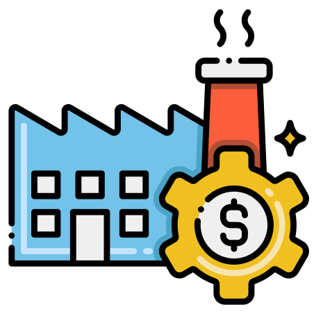 Industries icon in Flaticons Lineal Color Style
