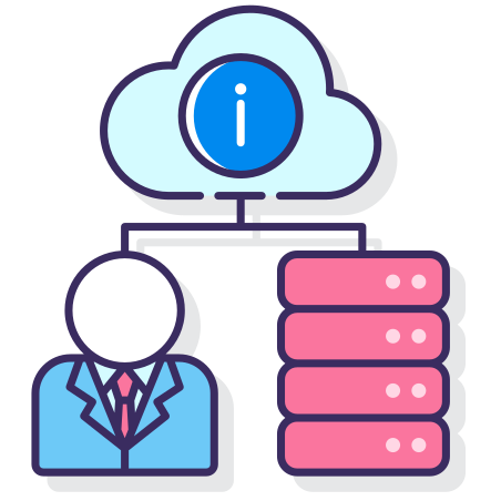 Information Management icon in Flaticons Lineal Color Style