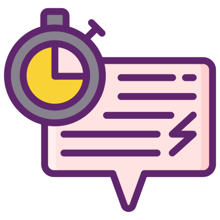 Instant Message icon in Flaticons Lineal Color Style