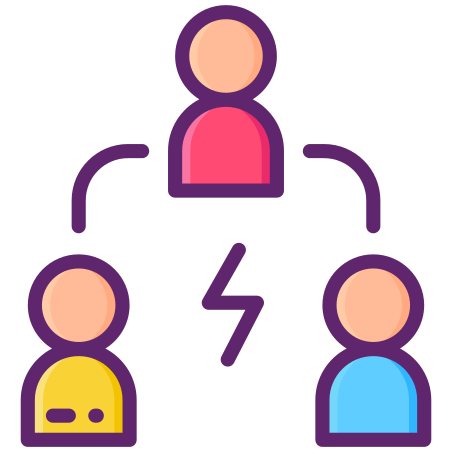 Intermediary icon in Flaticons Lineal Color Style