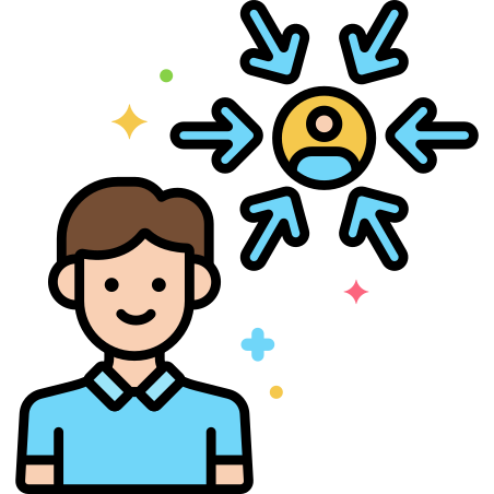 Introvert icon in Flaticons Lineal Color Style
