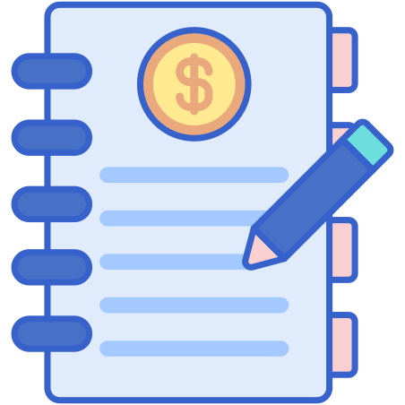 Journal Book icon in Flaticons Lineal Color Style