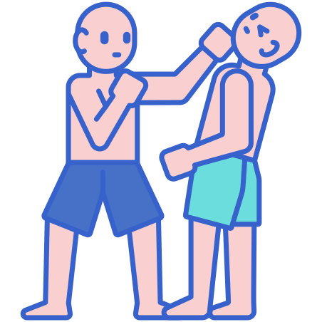 Krav Maga icon in Flaticons Lineal Color Style