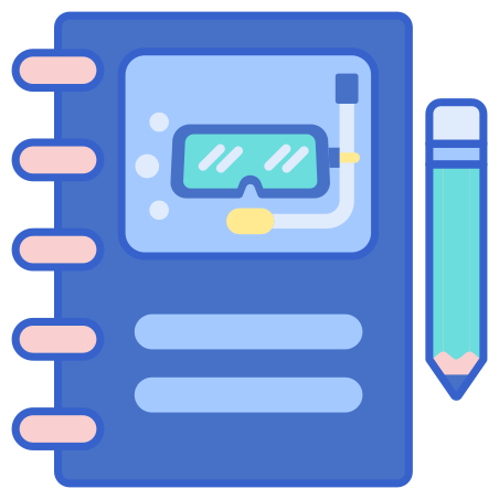 Logbook icon in Flaticons Lineal Color Style