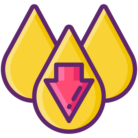 Low icon in Flaticons Lineal Color Style