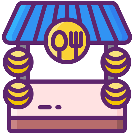 Market icon in Flaticons Lineal Color Style