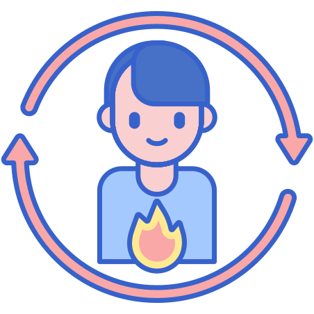 Metabolism icon in Flaticons Lineal Color Style
