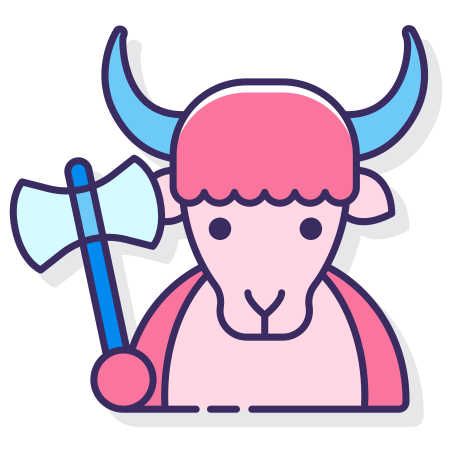Minotaur icon in Flaticons Lineal Color Style