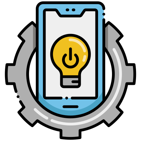 Mobile Device icon in Flaticons Lineal Color Style