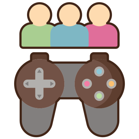 Multiplayer icon in Flaticons Lineal Color Style