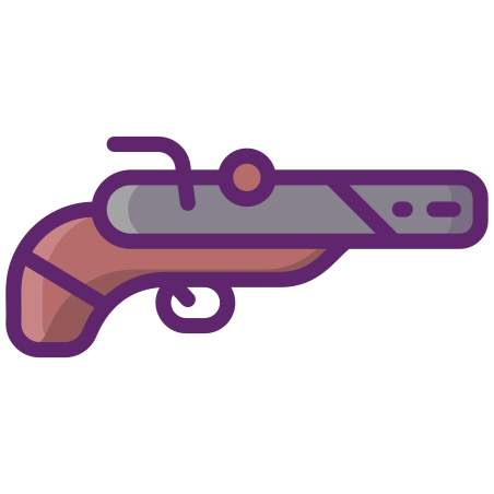 Musket icon in Flaticons Lineal Color Style