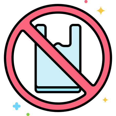 No Plastic icon in Flaticons Lineal Color Style