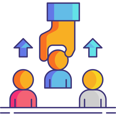 Onboarding icon in Flaticons Lineal Color Style