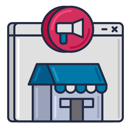 Online Shop icon in Flaticons Lineal Color Style
