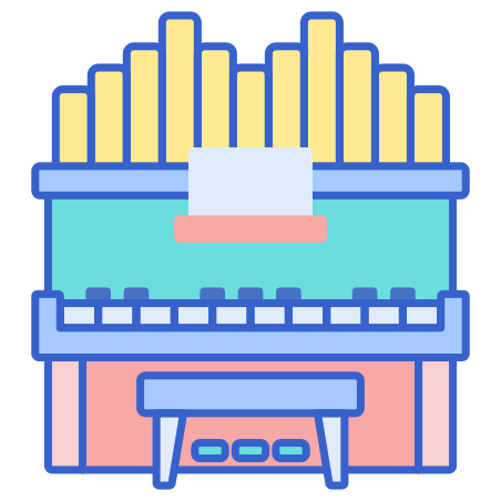 Organ icon in Flaticons Lineal Color Style