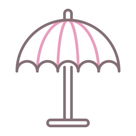 Parasol icon in Flaticons Lineal Color Style