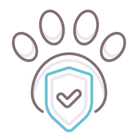 Pet Insurance icon in Flaticons Lineal Color Style