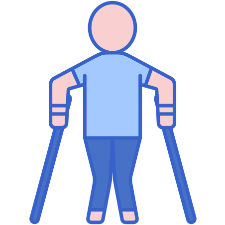 Polio icon in Flaticons Lineal Color Style