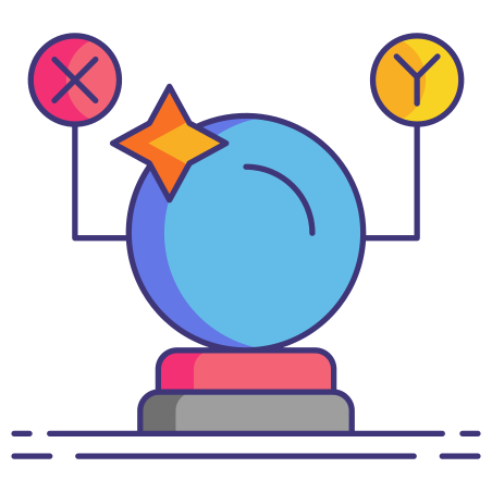 Predicting icon in Flaticons Lineal Color Style