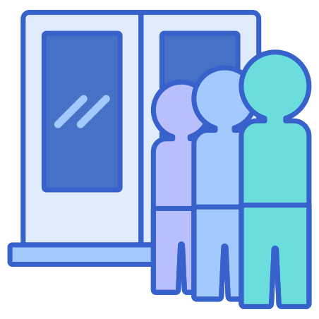 Queue icon in Flaticons Lineal Color Style