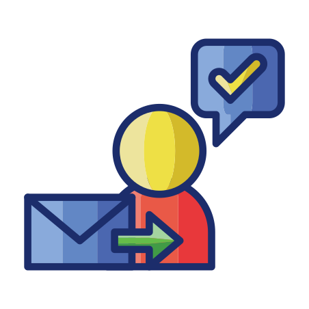 Recipient icon in Flaticons Lineal Color Style