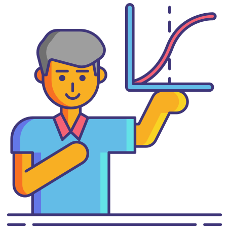 Regression icon in Flaticons Lineal Color Style