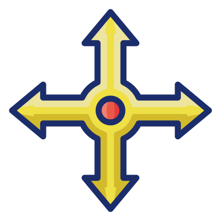 Road Intersection icon in Flaticons Lineal Color Style
