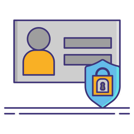 Security Card icon in Flaticons Lineal Color Style