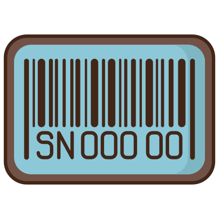 Serial Number icon in Flaticons Lineal Color Style