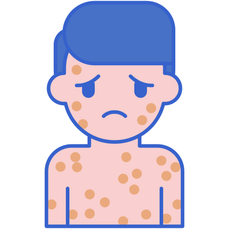 Smallpox icon in Flaticons Lineal Color Style