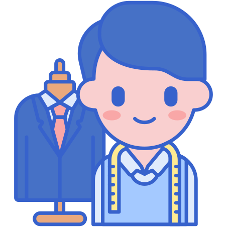 Tailor icon in Flaticons Lineal Color Style