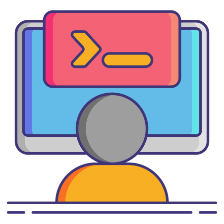Terminal icon in Flaticons Lineal Color Style