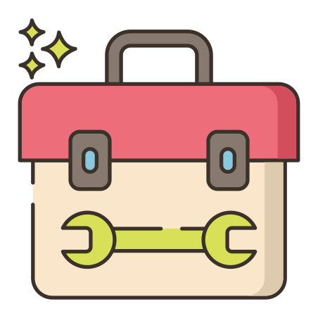Toolbox icon in Flaticons Lineal Color Style