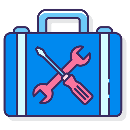 Toolkit icon in Flaticons Lineal Color Style