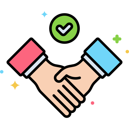 Trust icon in Flaticons Lineal Color Style