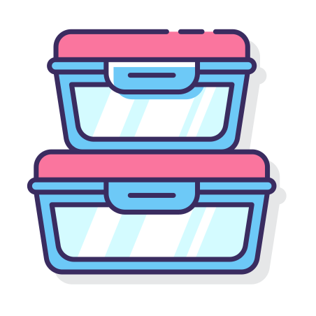 Tupperware icon in Flaticons Lineal Color Style