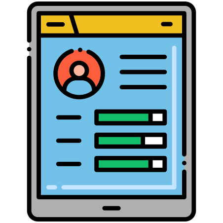 User Profiles icon in Flaticons Lineal Color Style