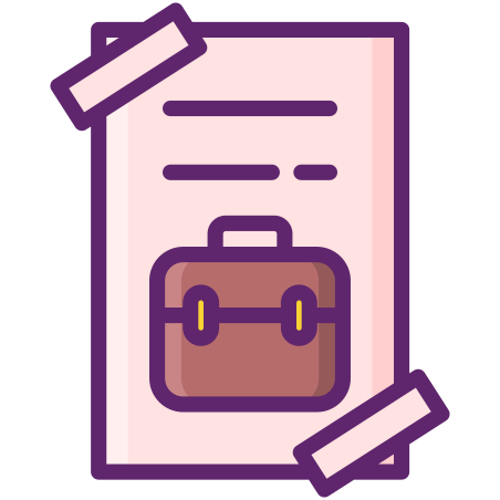 Vacancy icon in Flaticons Lineal Color Style