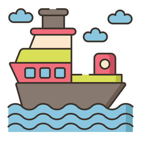 Vessel icon in Flaticons Lineal Color Style
