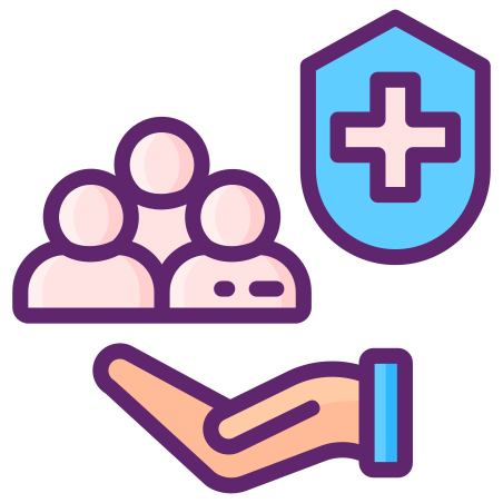 Welfare icon in Flaticons Lineal Color Style