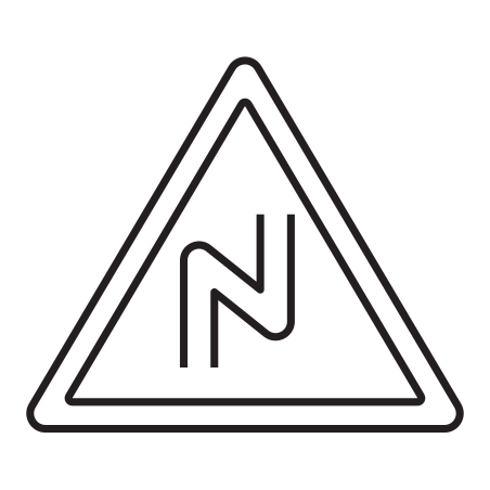 Sharp Bend icon in Flaticons Lineal Style