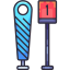 Down Indicator icon in Goofy Color Style