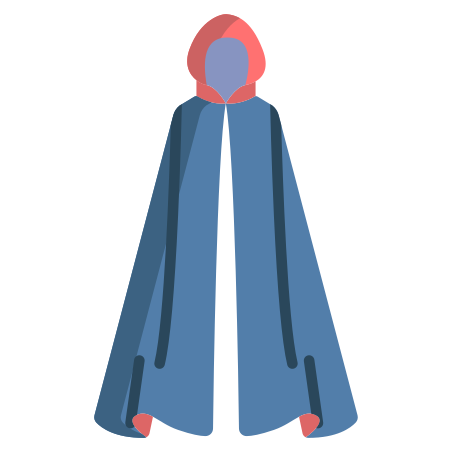 CLOAK icon in Icongeek26 Flat Style
