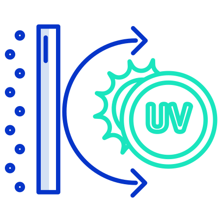 UV Resistant icon in Icongeek26 Outline Colour Style