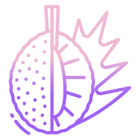 Breadfruit icon in Icongeek26 Outline Gradient Style