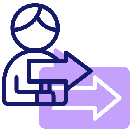Guidance icon in Inipagistudio Lineal Color Style
