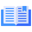 Open book icons in All style for graphic & UI design